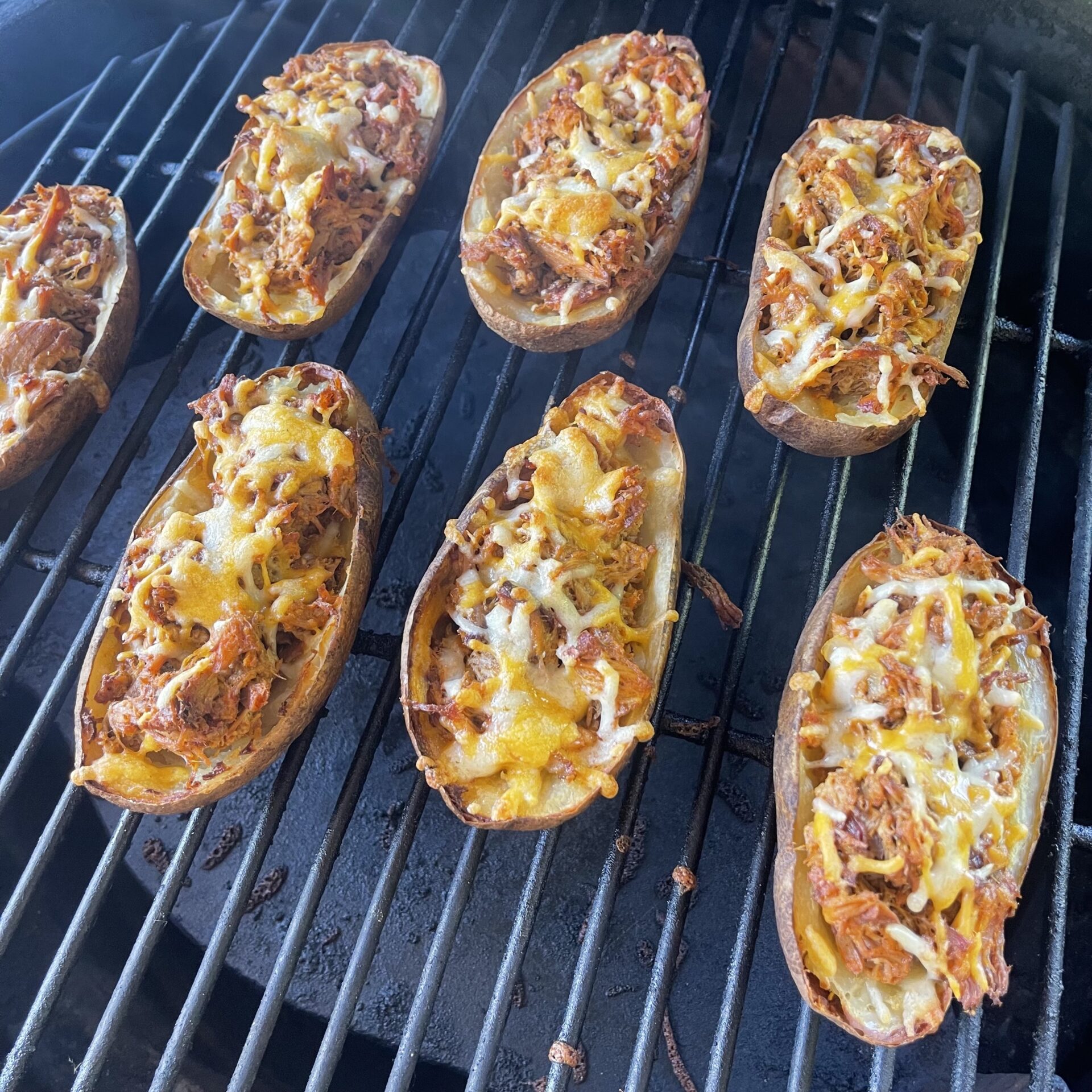 Loaded BBQ Potato Skins - Grillin With Dad