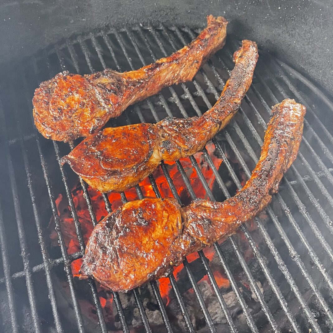 Tomahawk Pork Chops Grillin With Dad