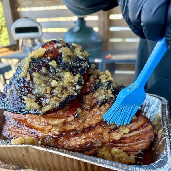 Smoked Pineapple Rum Ham - Grillin With Dad