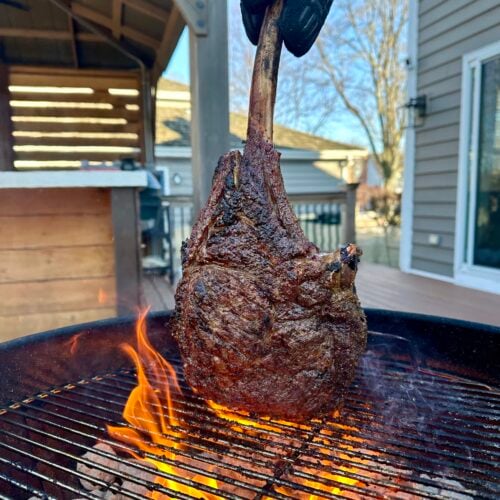 Grilled NY Strip with Chimichurri - Grillin With Dad