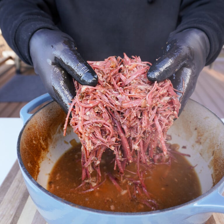 Smoked and Shredded Corned Beef - Grillin With Dad