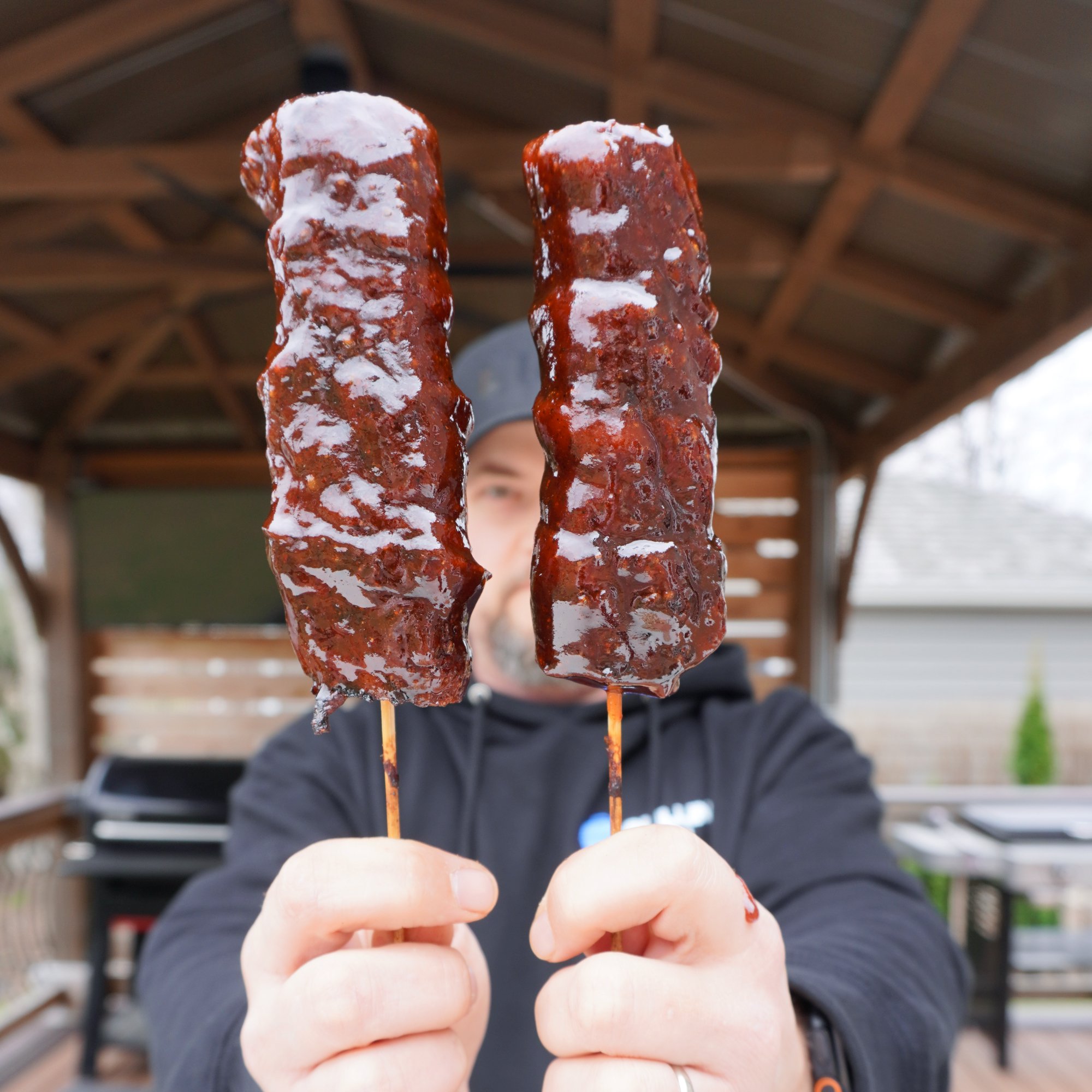 Smoked Pork Belly Lollipops - Grillin With Dad