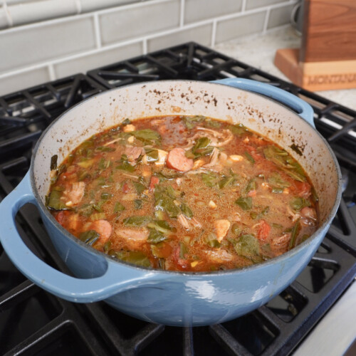Collard Greens Cajun Gumbo - Grillin With Dad