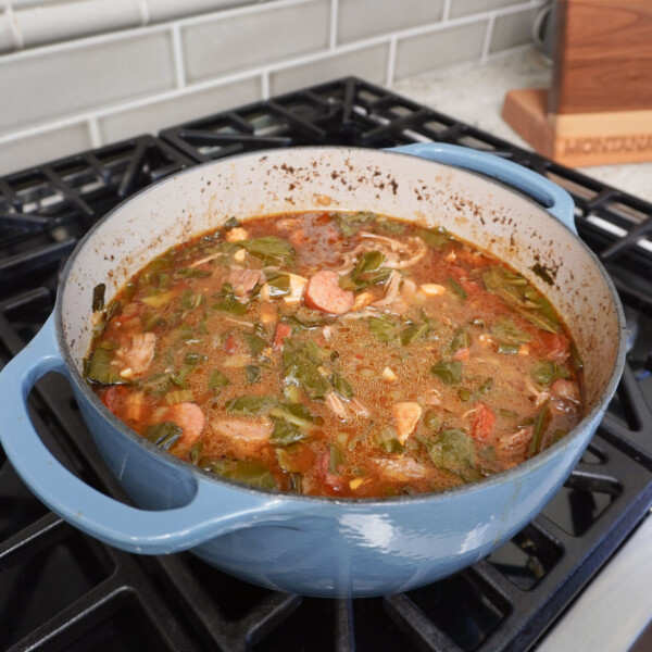 Collard Greens Cajun Gumbo - Grillin With Dad