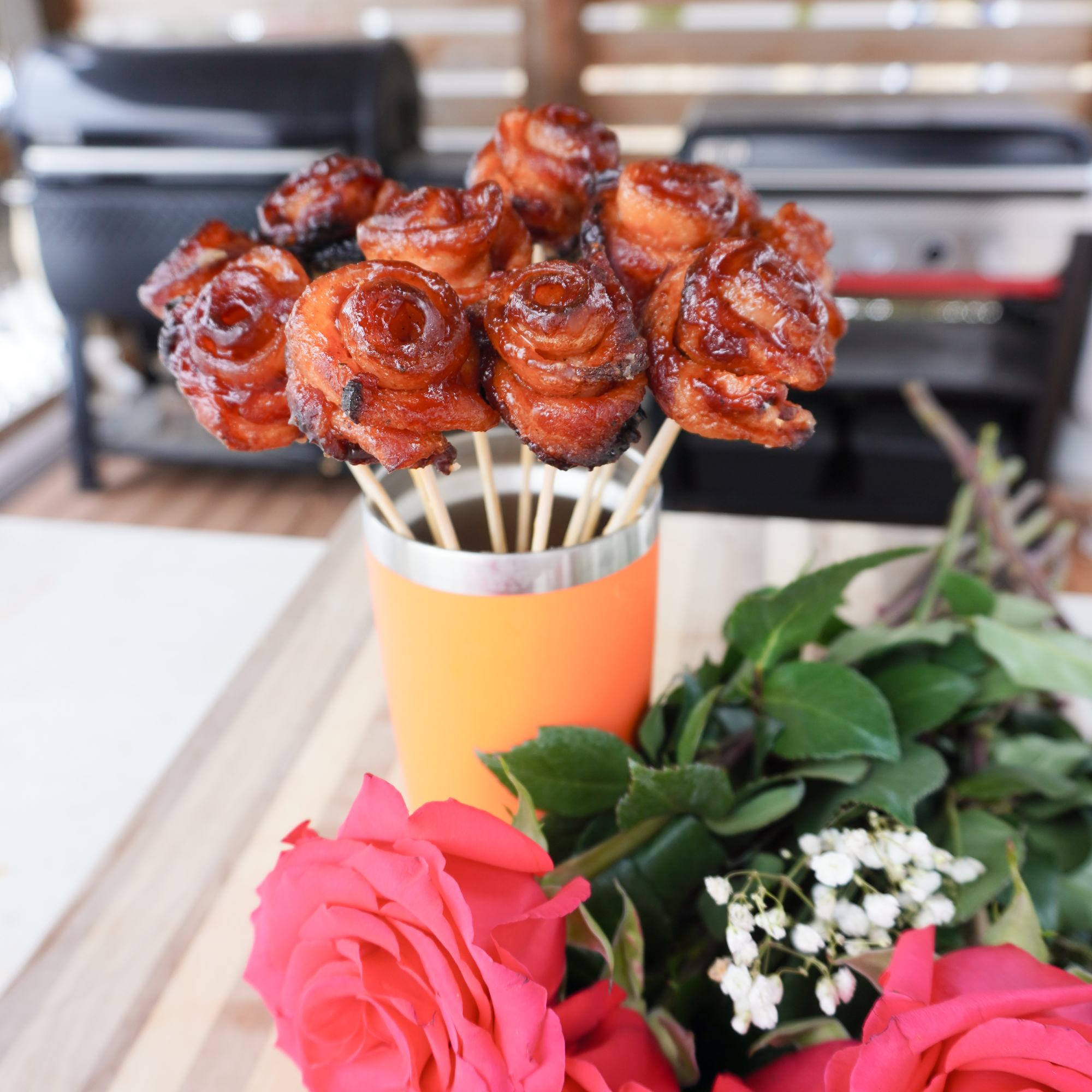 Grilled Bacon Roses - Grillin With Dad